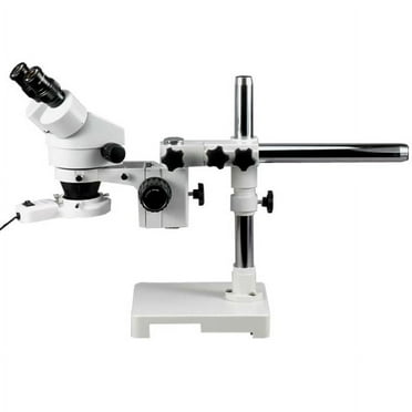 AmScope 7X-45X Stereo Zoom Microscope, Widefield Optics, Single Arm ...