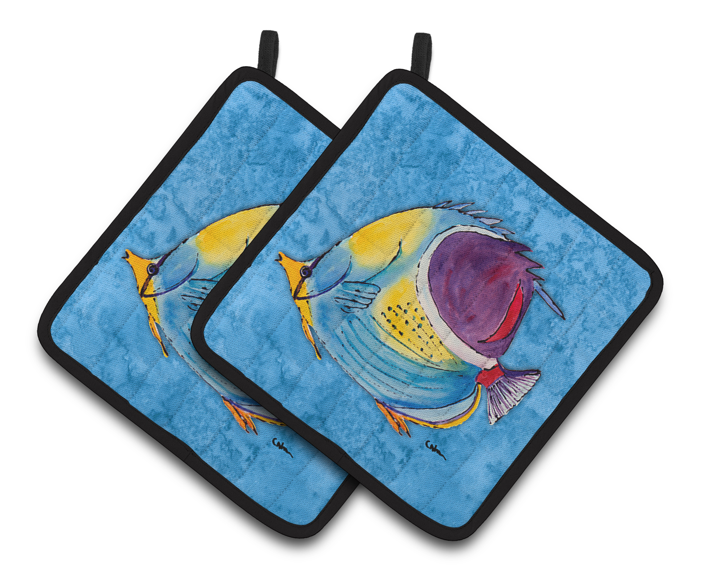 Tropical Fish Pair of Pot Holders - Walmart.com