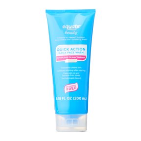 Equate Oil-Free Daily Face Wash with 2% Salicylic Acid for Acne Care, 6 ...