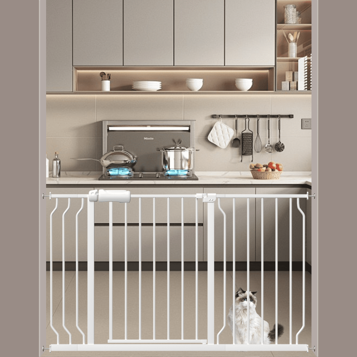 Click here for Furdear 48-57 Extra Wide Pet Gate For Doorway  Pre... prices