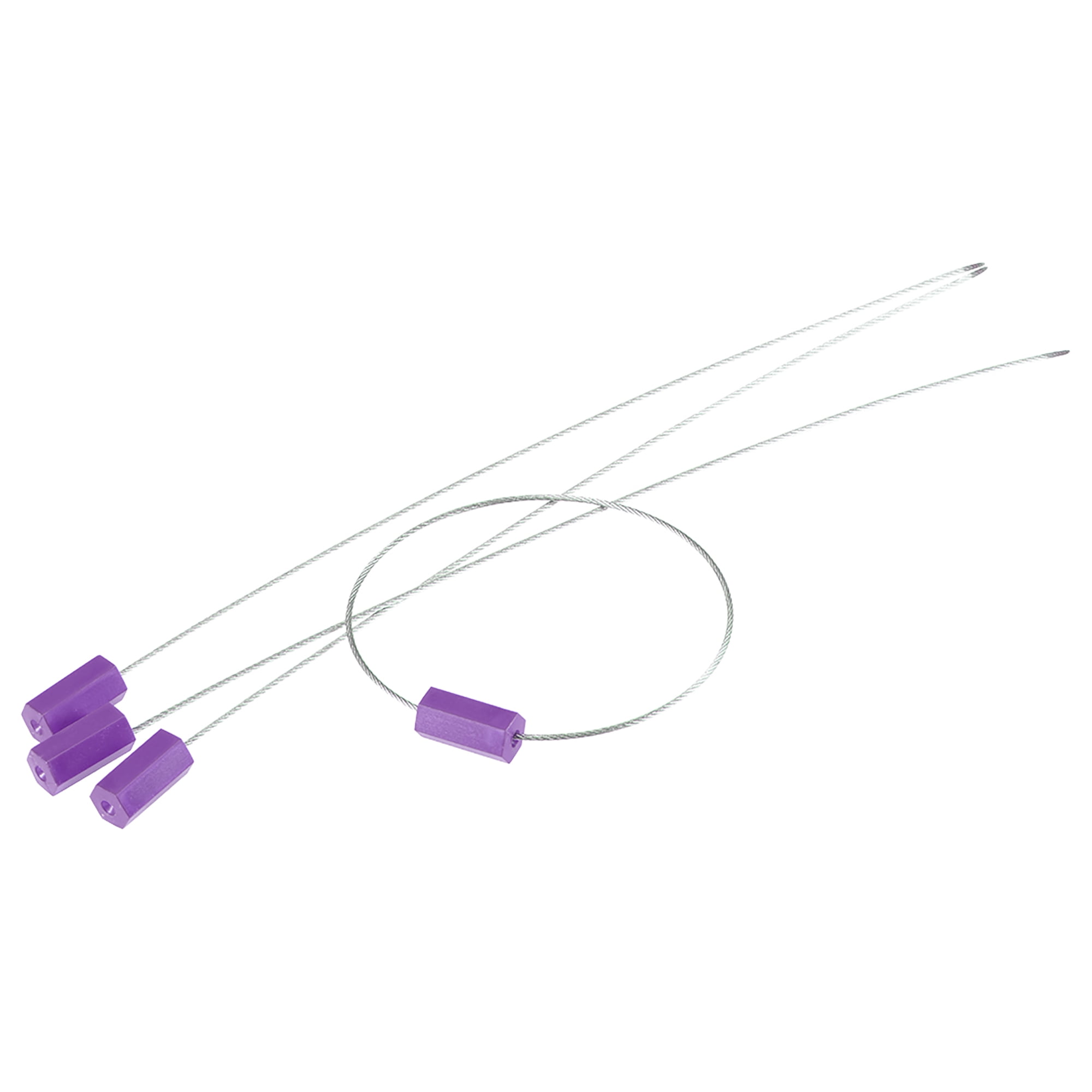 Uxcell 12.8" Long Steel Anti-Tamper Security Tag Ties Purple 50 Count ...