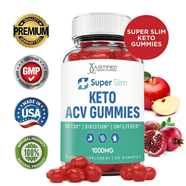 Super Slim Keto Acv Gummies 1000mg Dietary Supplement 60 Gummys