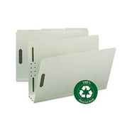 Smead SafeSHIELD® Fastener Folders GY/GN 25/BX Legal (19944) - Walmart.com