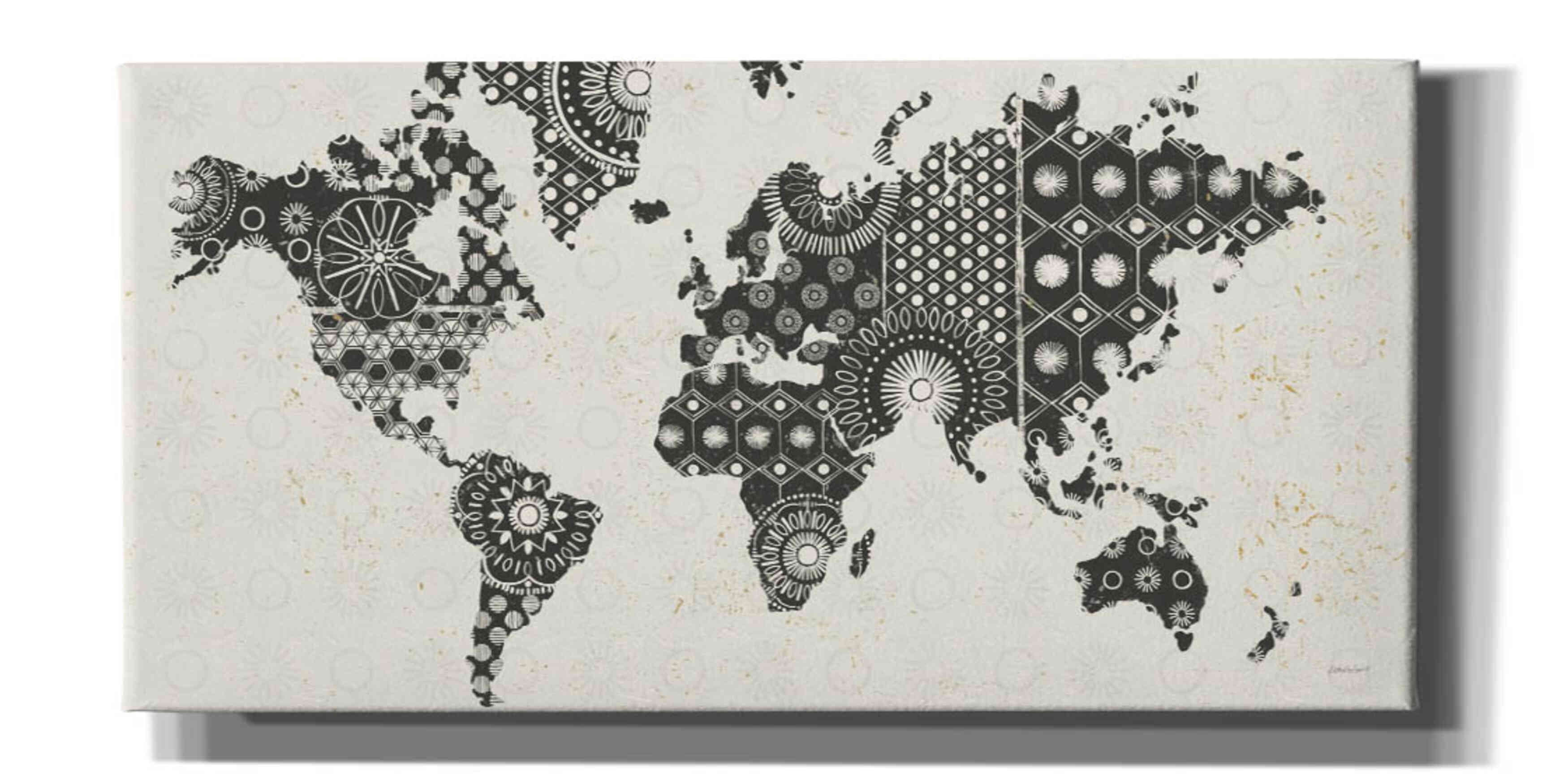 Epic Graffiti 'Kami Map - No Border' by Kathrine Lovell, Canvas Wall ...