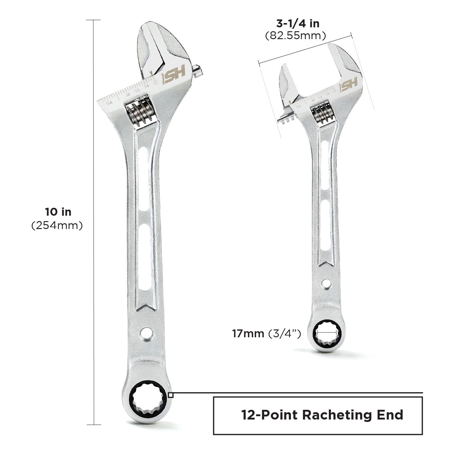 Adjustable Spanner Sizes