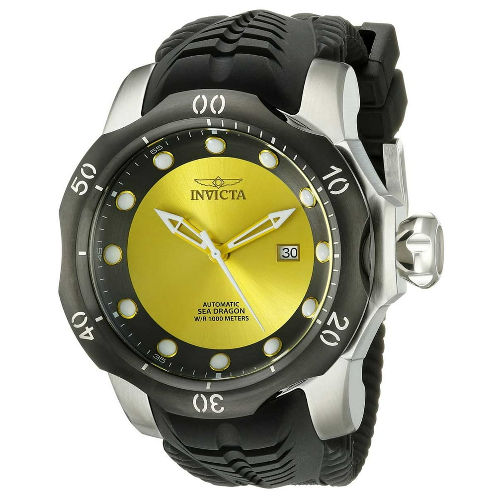 Invicta - Invicta Men's 19310 Venom Sea Dragon Gold and Gunmetal Dial ...