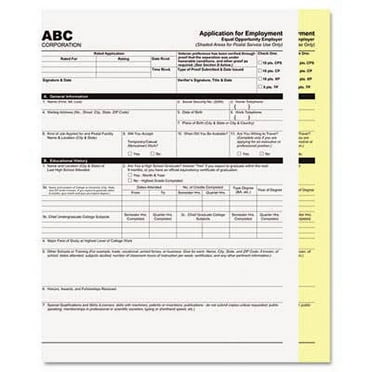 Pm Company Digital Carbonless Paper 8-1/2 x 11 One-Part Canary 500 ...