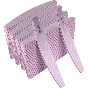 50 Pcs Nail Buffers, Pink Mini Buffer Block Nail File for Acrylic Nails ...
