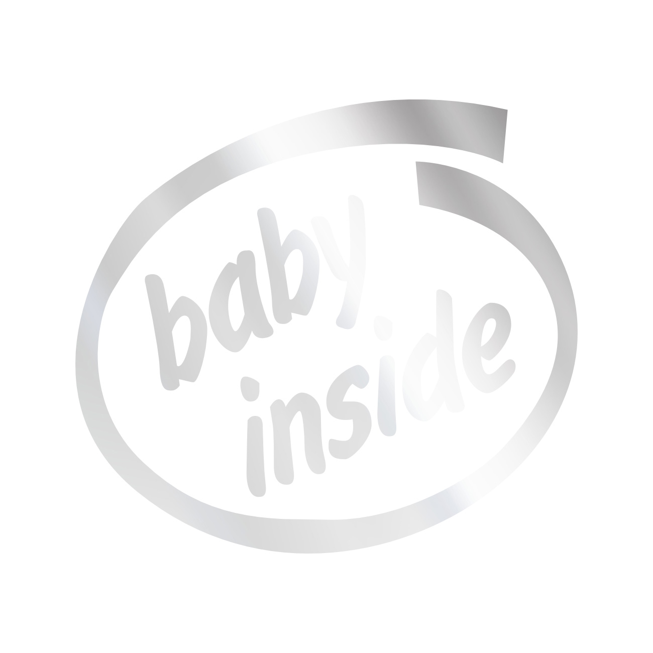 Baby Inside Sticker Decal Die Cut - Self Adhesive Vinyl - Weatherproof ...