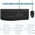 Wired Keyboard and Mouse Combo, Full-Sized Ergonomic Computer Keyboard ...