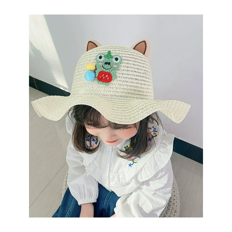 Cat Ear Straw Hat