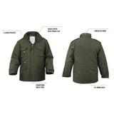 Rothco M-65 Field Jacket, Woodland Camo, 7XL - Walmart.com