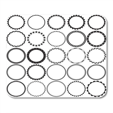 JSDART Stamp Circle Collection of Round Border Frames with Clear ...