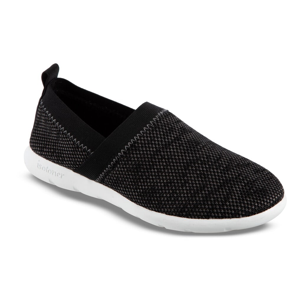 Zenz From isotoner Women's Sport Knit Everywear Slip-ons Black Multi ...