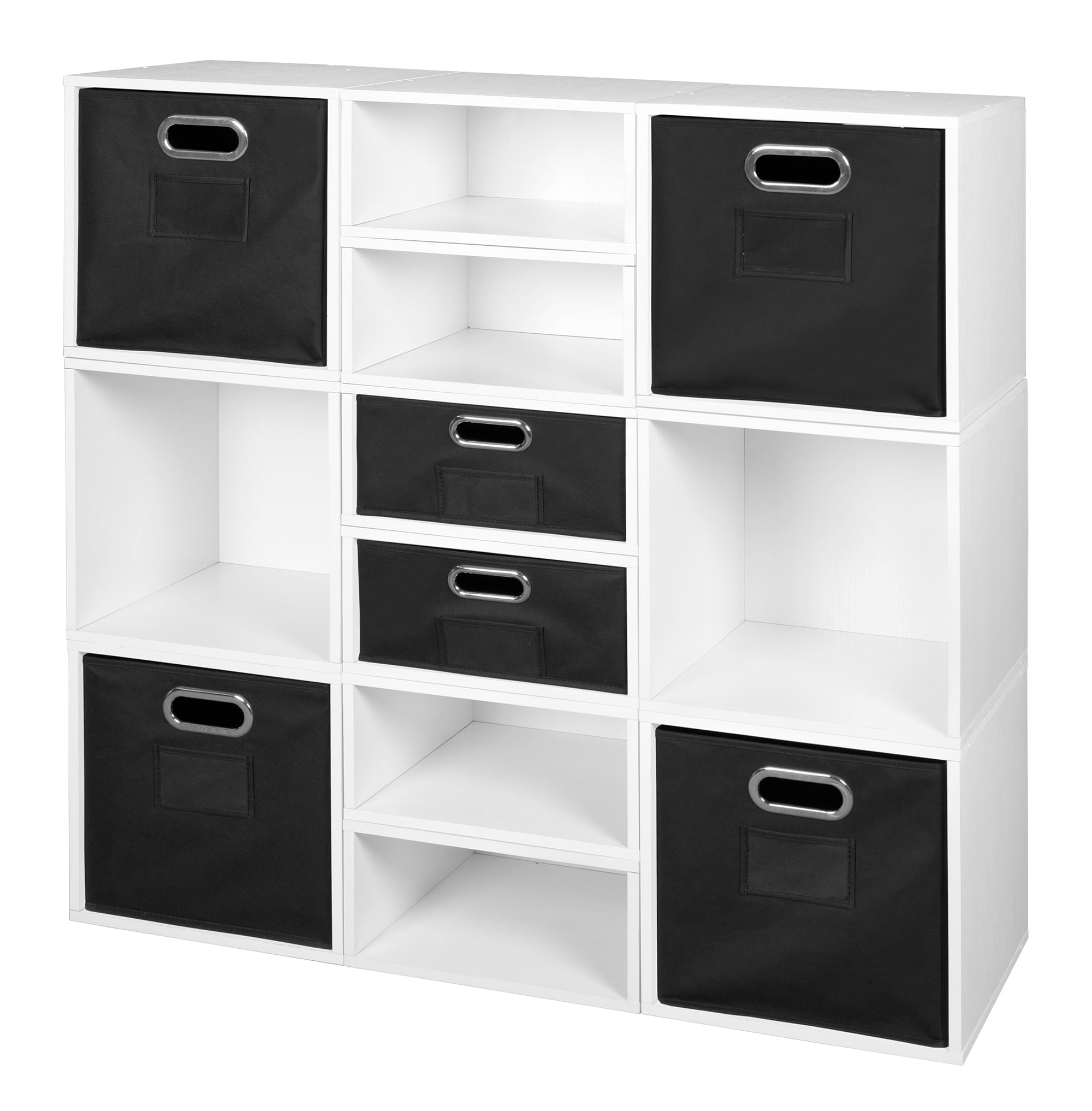 Niche Cubo Storage Set- 6 Full Cubes/6 Half Cubes with Foldable Storage ...