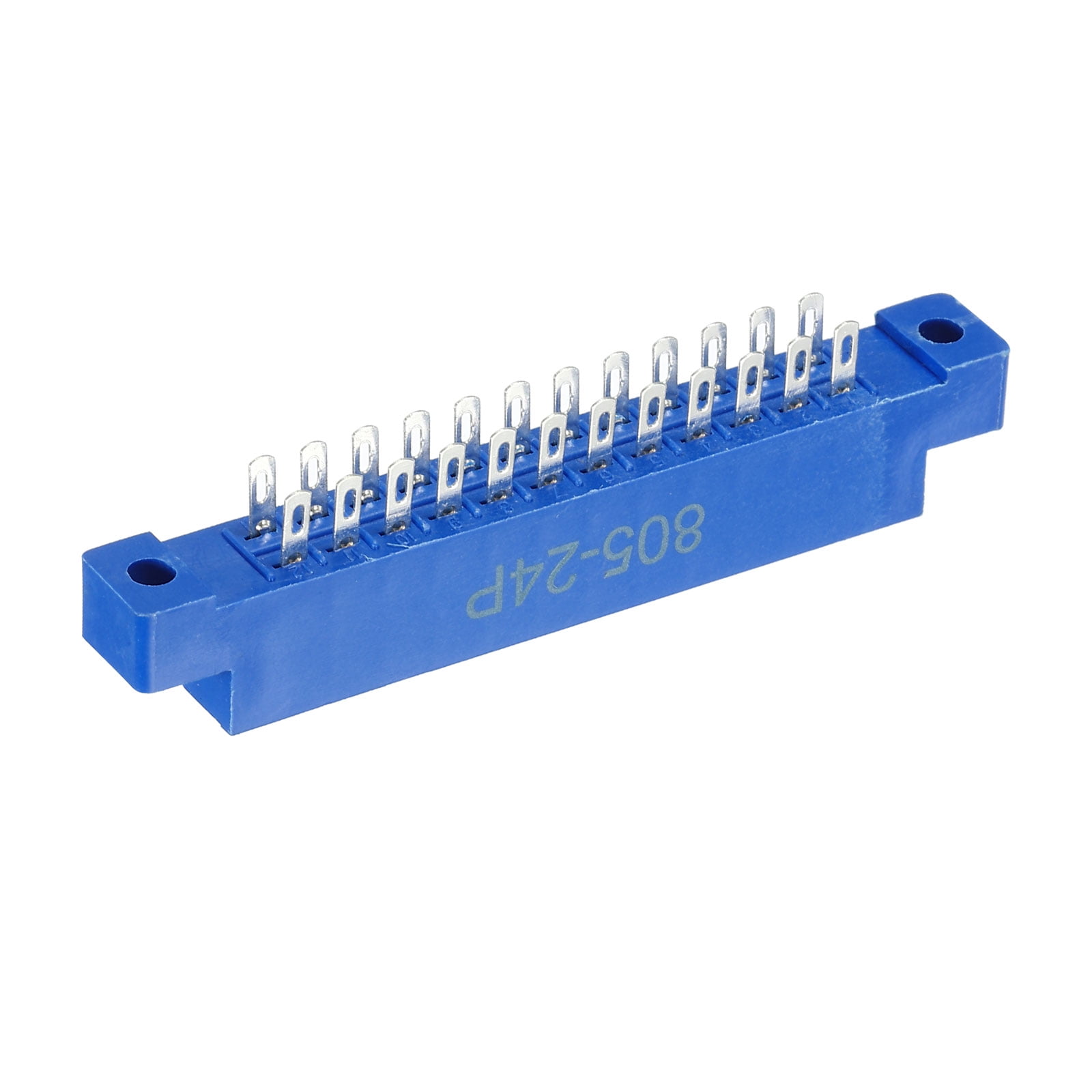 Card Edge Connector Blue Socket 24 Pin Solder Eyelet 3.96mm Pitch for ...