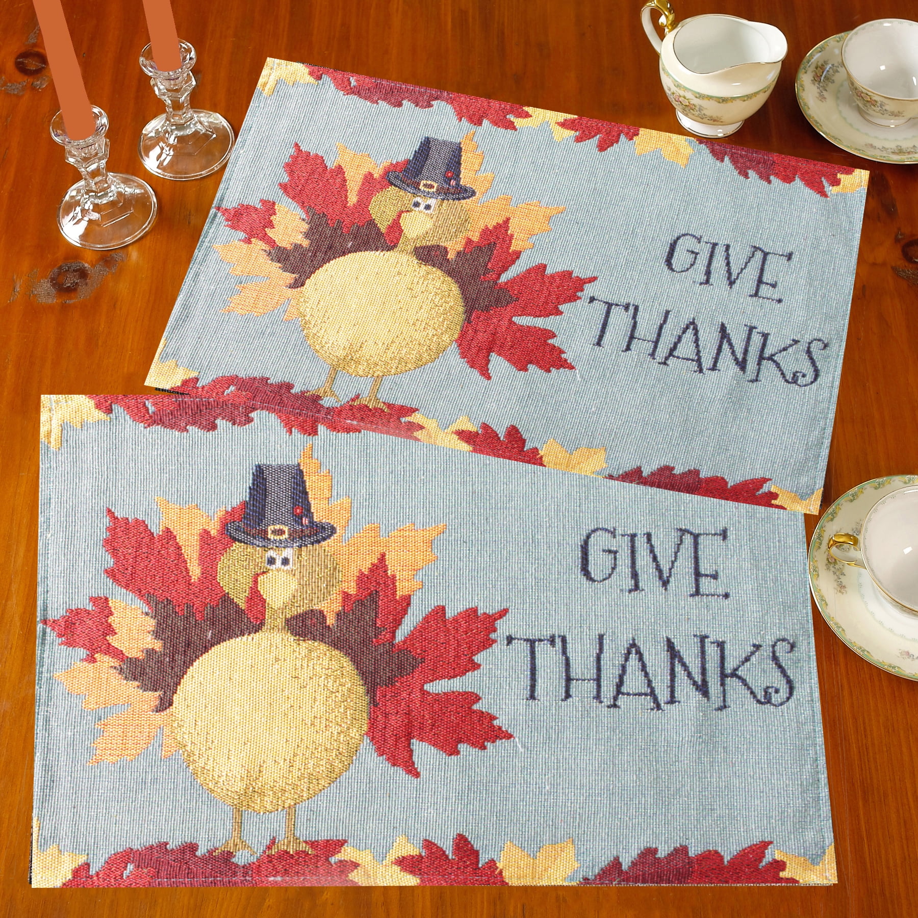 Harvest Season Fall Thanksgiving Placemats Set of 4 - Walmart.com