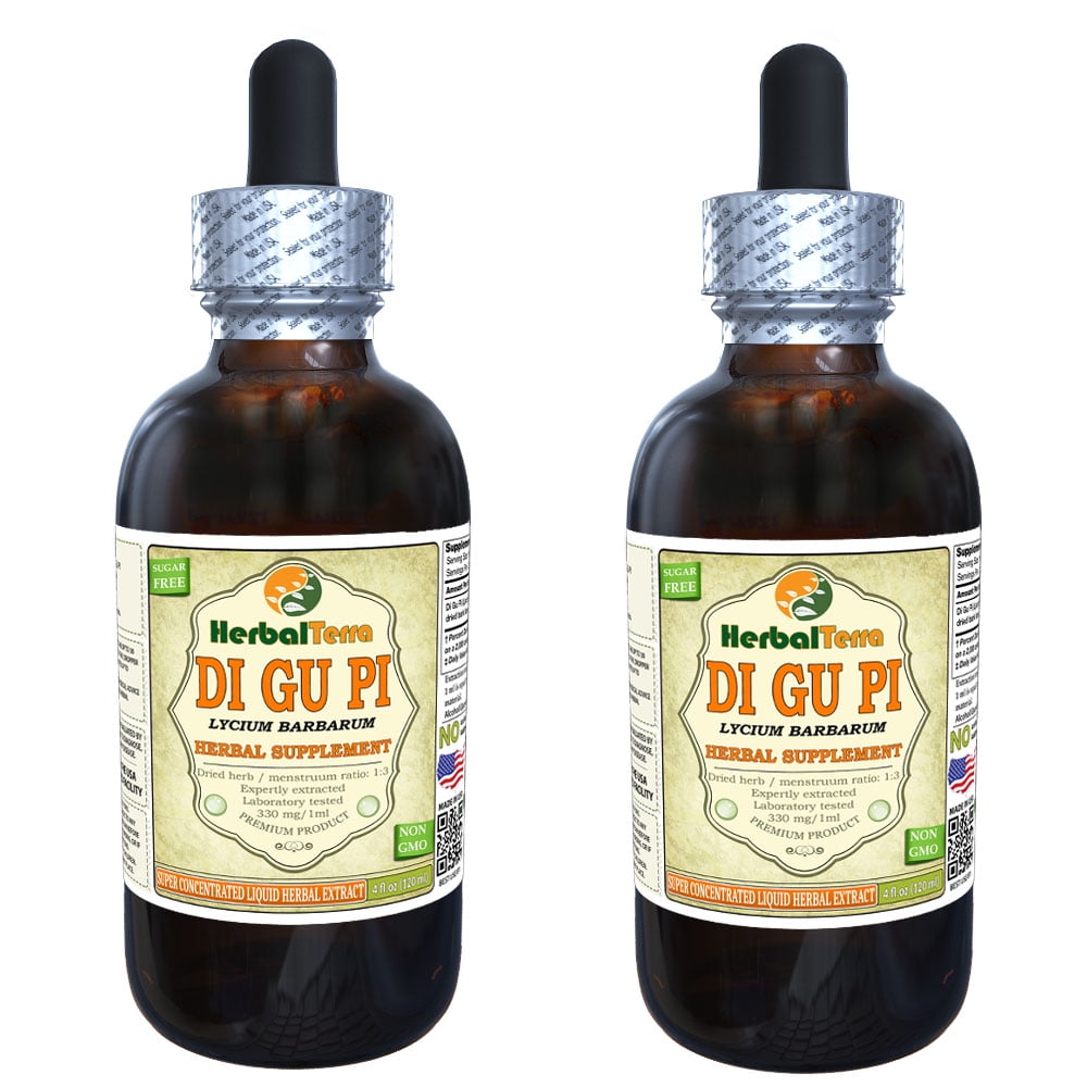 Di Gu Pi, Lycium (Lycium Barbarum) Tincture, Dried Bark Powder Liquid ...