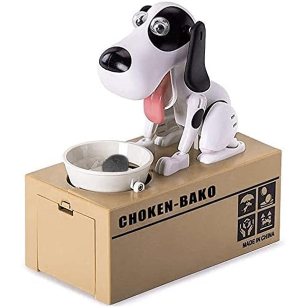 Hungry Dog Piggy Bank, Cute Dogs Steals Coins Like Magic Coin Money Box ...