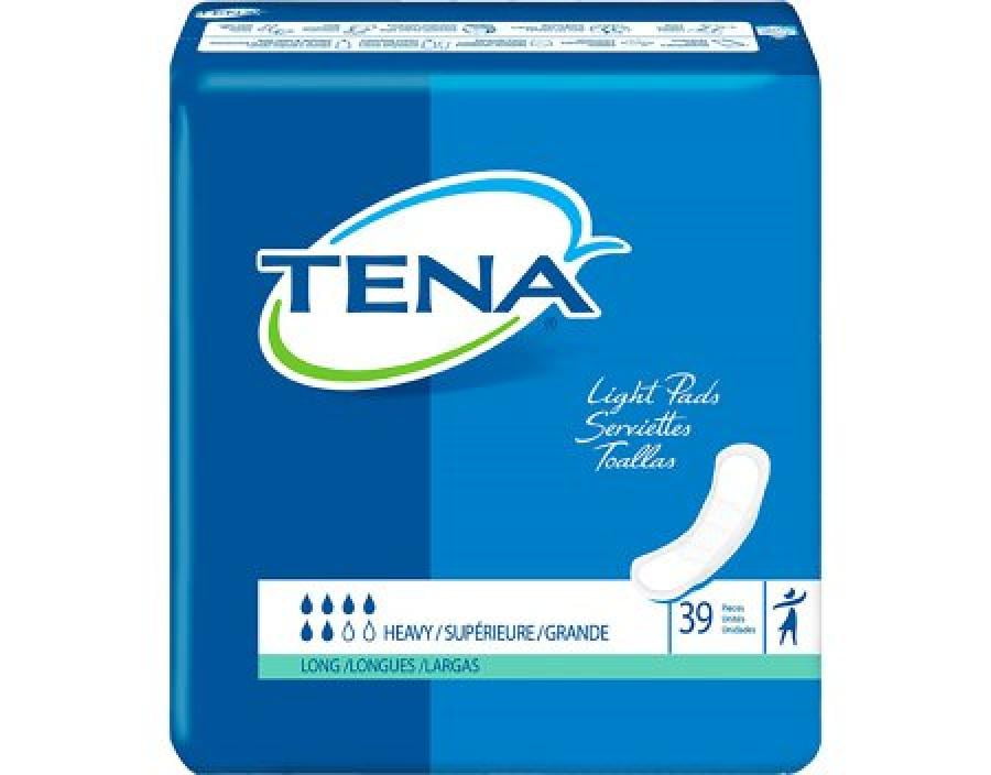 TENA Light Heavy Incontinence Pad, Unisex, 15 Inch Length, Heavy ...