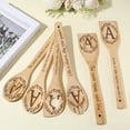 6Pcs Letter A Wooden Spoons Utensil Set Initial Letter Monogrammed ...
