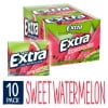 Extra Sugar Free Watermelon Chewing Gum, 10 Count Bulk Box, 150 Pieces ...
