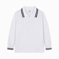 CAUYDY Boys Long Sleeve Polo Shirt Kids Casual Collared School Uniform ...