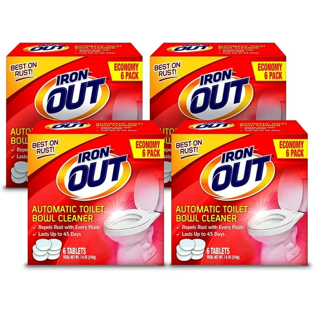 Iron OUT Automatic Toilet Bowl Cleaner, Repel Rust and Hard Water ...