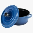 Heiss® Energy-Efficient Cast Aluminum Dutch Oven, 24 Ounce, Round, Blue ...