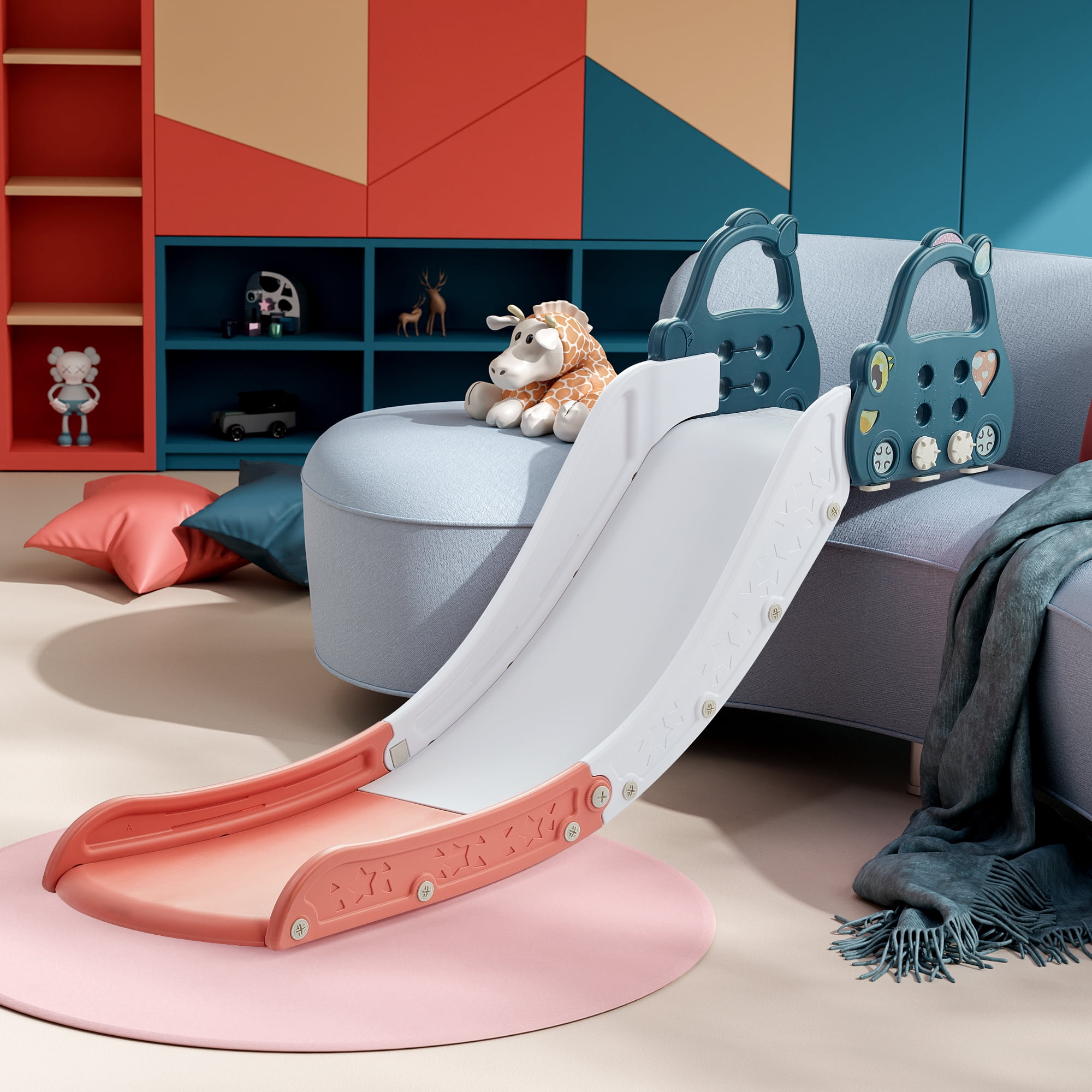 DUKE BABY Kids Indoor Slide for Sofa and Stairs Slide Attachment to ...