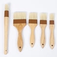 Basting Brush, Extra Large Wooden Handle Food Grade Oil Brush, 1 Pack ...