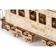 Wood Trick Wooden Toy Train Set with Railway - 34x7″ - Locomotive Train Toy Mechanical Model Kit ...