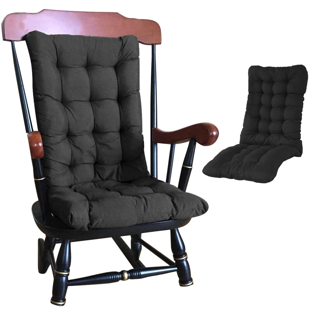JTWEEN Garden High Back Chair Cushion Patio Sun Lounger Recliner ...