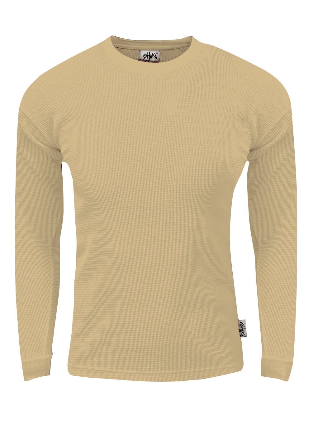 Shaka Wear Men's Thermal Long Sleeve Crewneck Waffle Shirt XS-5XL ...