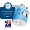 OREI Power Adaptor for USA to UK, Ireland, Dubai & International ...