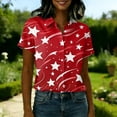 250 Anniversary Usa Shirt Women Short Sleeve Button Down Casual 4Th of ...
