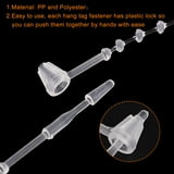 Uxcell Granular Snap Lock Pins Loop Price Tag Fastener Tags Ties clear ...