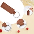 16Pcs 16 Styles PU Leather Keychain with Alloy Rings Mixed Color 95 ...