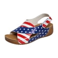 Independence Day Patriotic Arch Support Orthopedic Flip Flops for Women ...