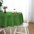 60 Inch Round Tablecloth for Dining Polyester Fabric with Wrinkle ...