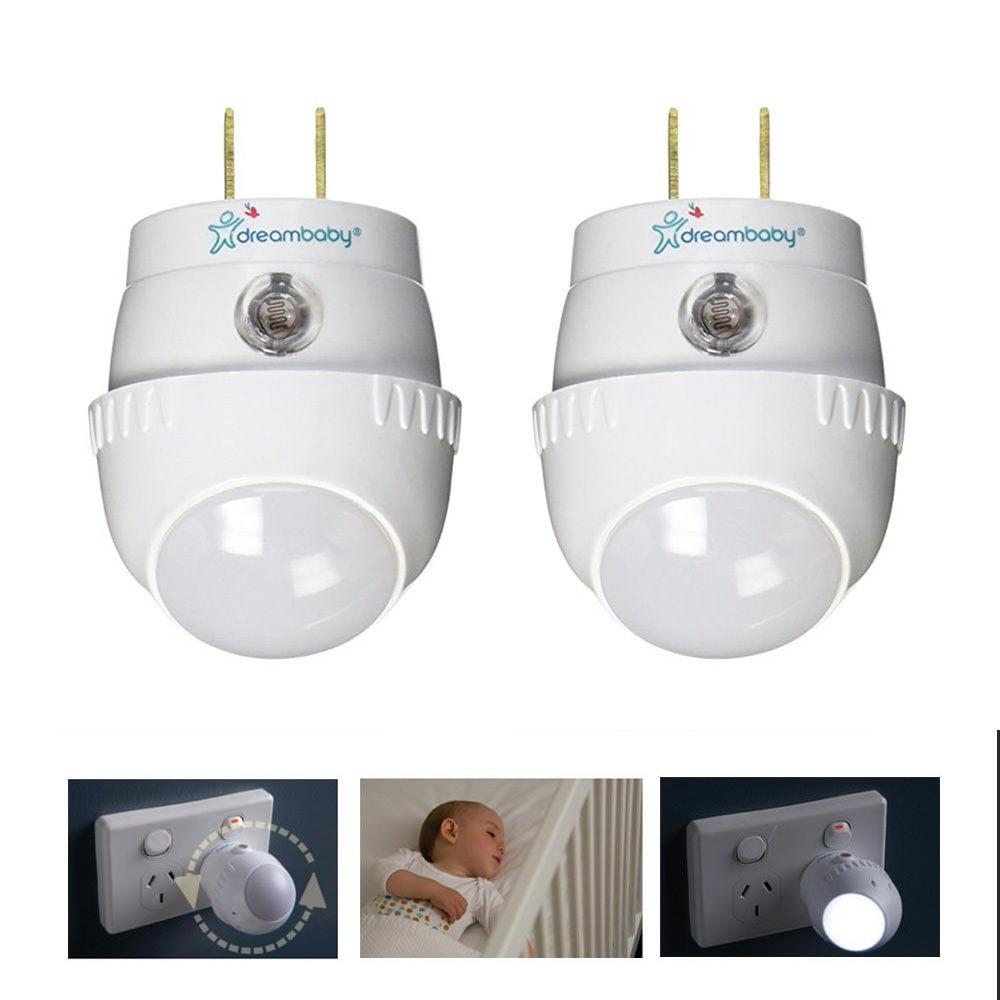 2 Pc Dreambaby Night Light Auto Sensor Swivel 360 Energy Efficient Long ...