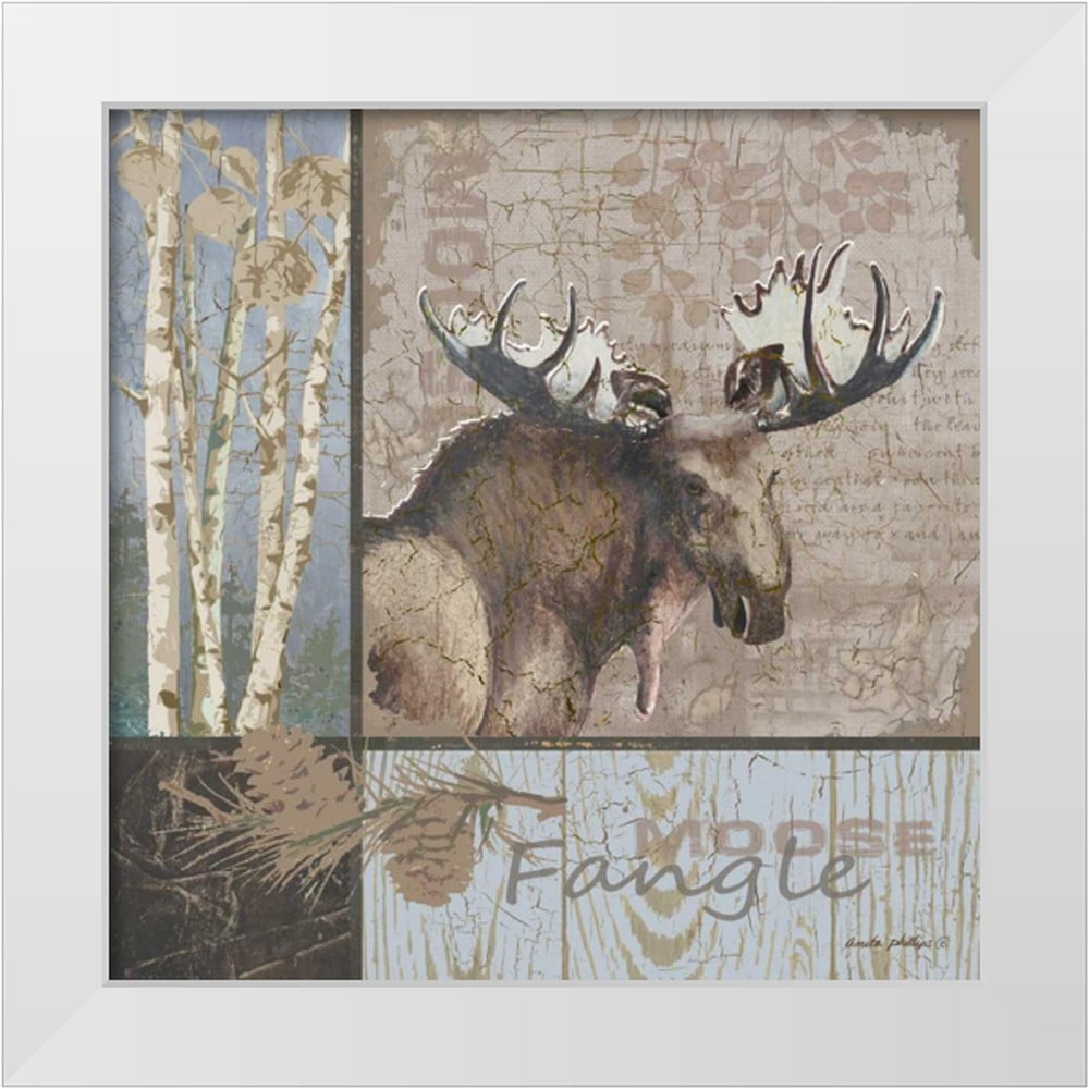 Phillips, Anita 12x12 White Modern Wood Framed Museum Art Print Titled ...