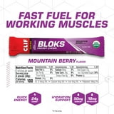 (3 pack) CLIF BLOKS Mountain Berry Flavor Plant Based Energy Chews, 1ct ...
