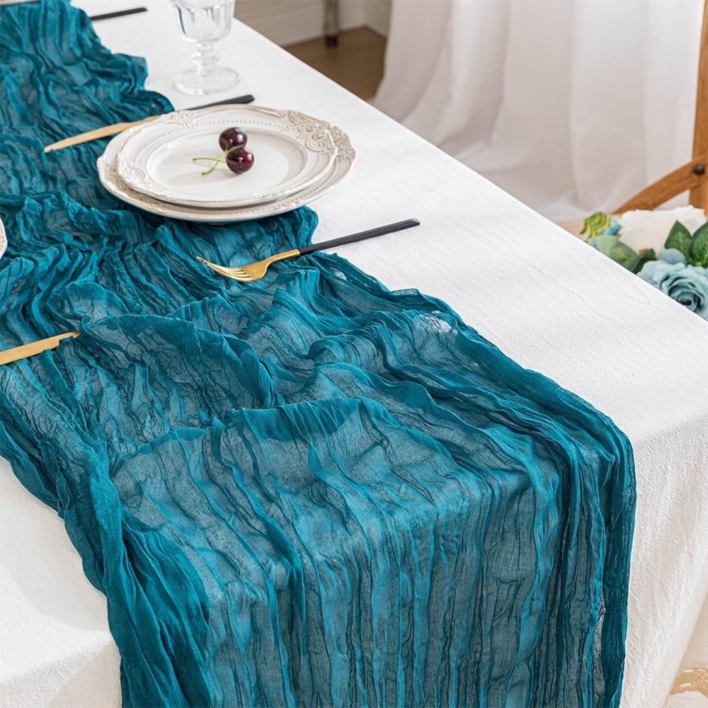 Cheesecloth Table Runner 10 ft Boho Gauze Cheese Cloth Table Runner ...
