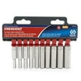 Crescent Assorted Sizes X 1/4 in. drive SAE 6 Point Deep Well Socket ...