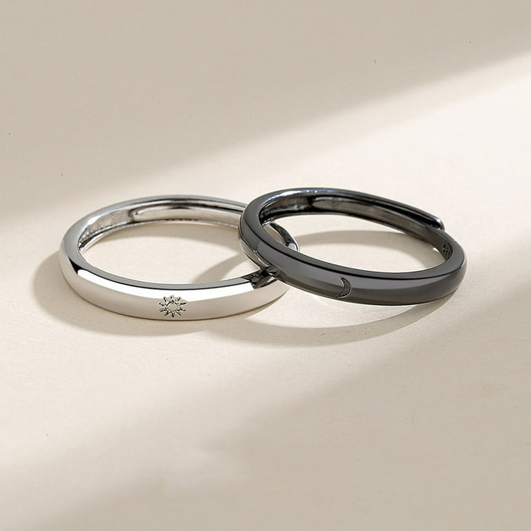 Simple Silver Couple Ring