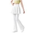 Avtoify Fake Piece Skirted Solid Trouser Summer Girls Casual Pants ...