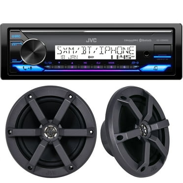 Milenia MIL-PRV17 PRV17 AM/FM/USB/Aux 45 Watt Round Gauge Style Marine ...
