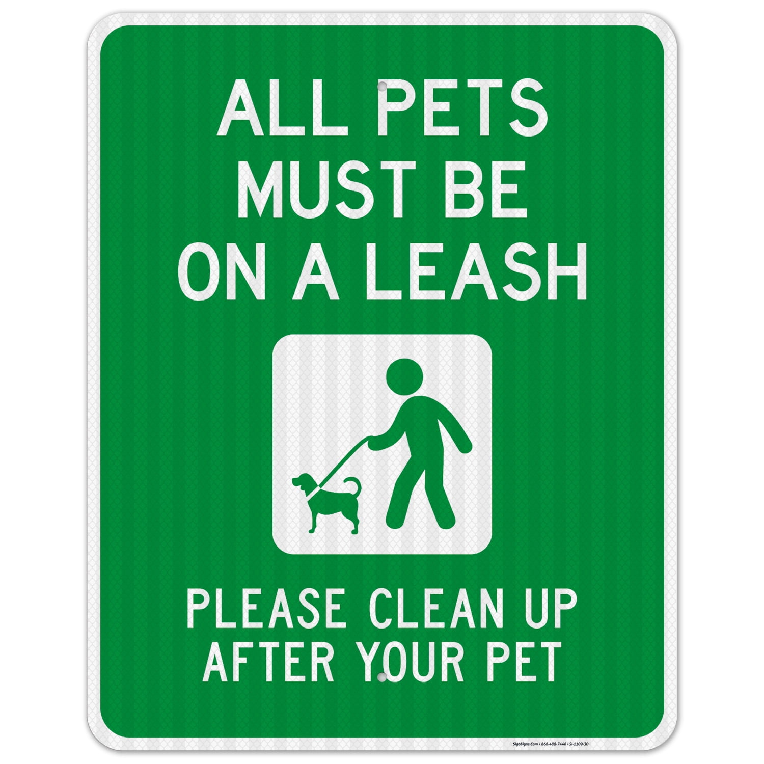 All Pets Must Be On A Leash Sign, - Walmart.com