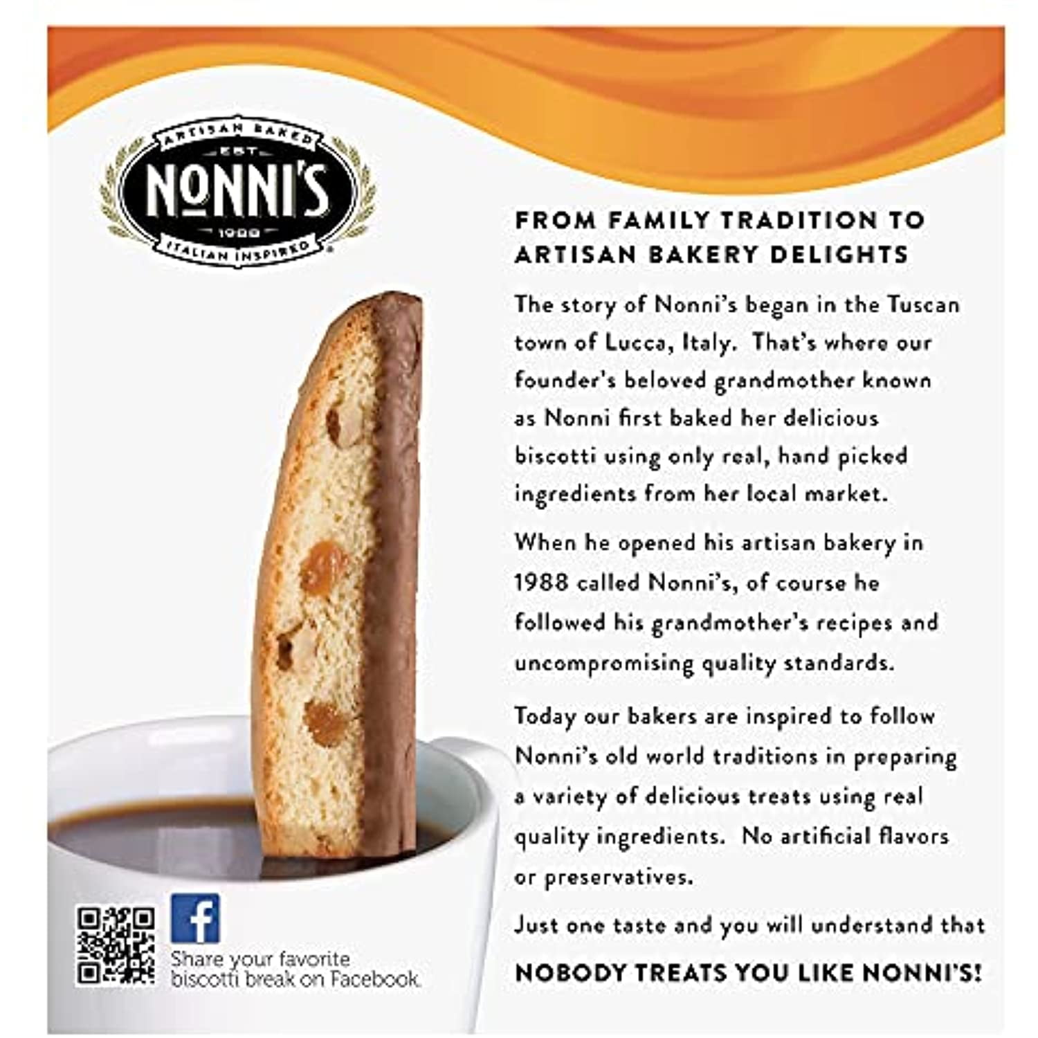 Buy Nonnis Biscotti, Turtle Pecan, 8 Count, 6.88 Ounce Online at Lowest ...